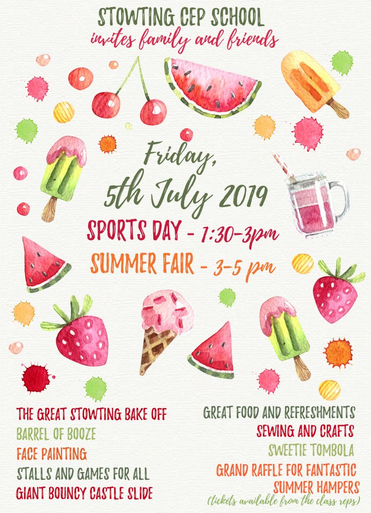 Stowting School Summer Fair 2019, Sponsored by Lifeboat Lettings ...